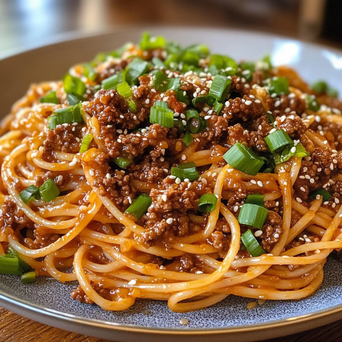 Quick and Delicious Asian-Style Ground Beef Spaghetti Dish
