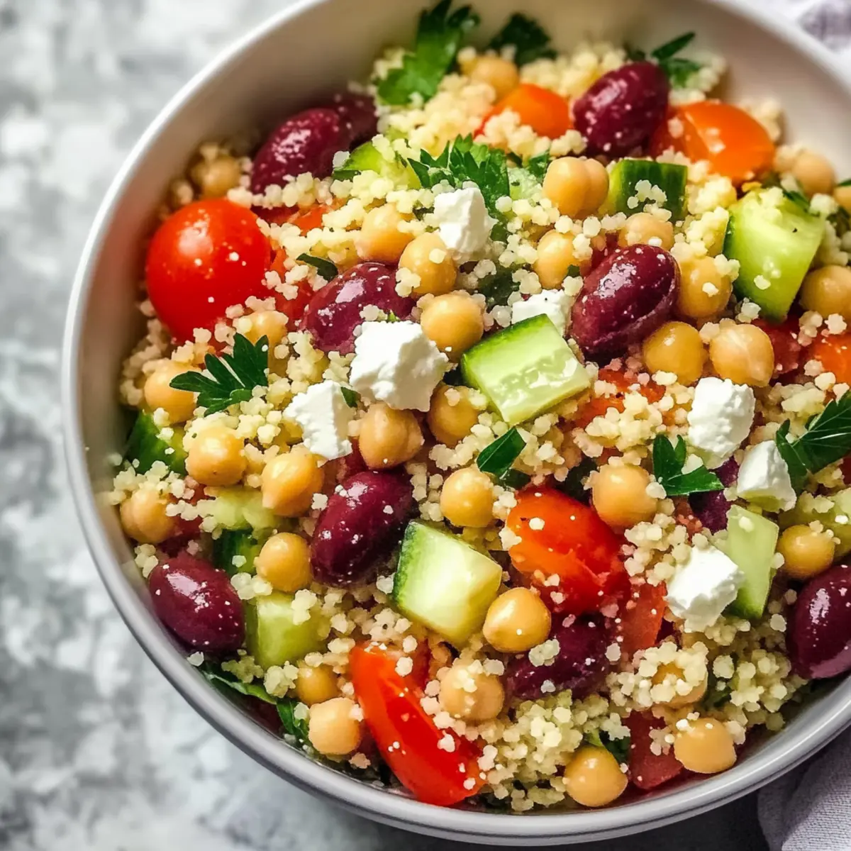 Delicious Light Mediterranean Couscous Salad for Easy Meal Prep